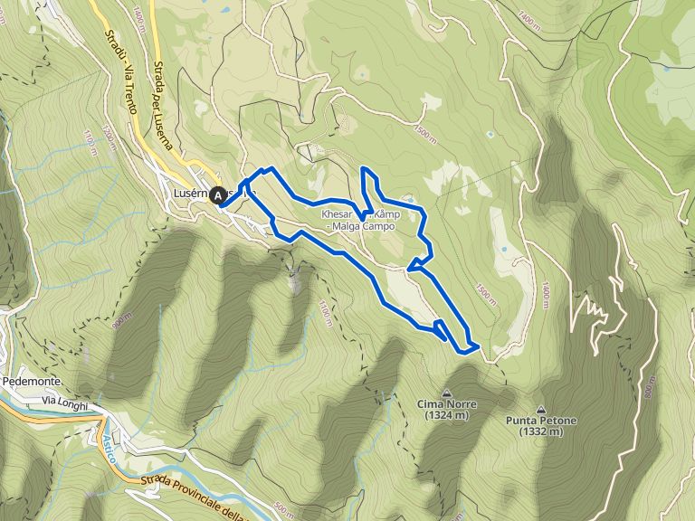 Sentiero Cimbro dell'Immaginario e Malga Campo Luserna – loop trail ...